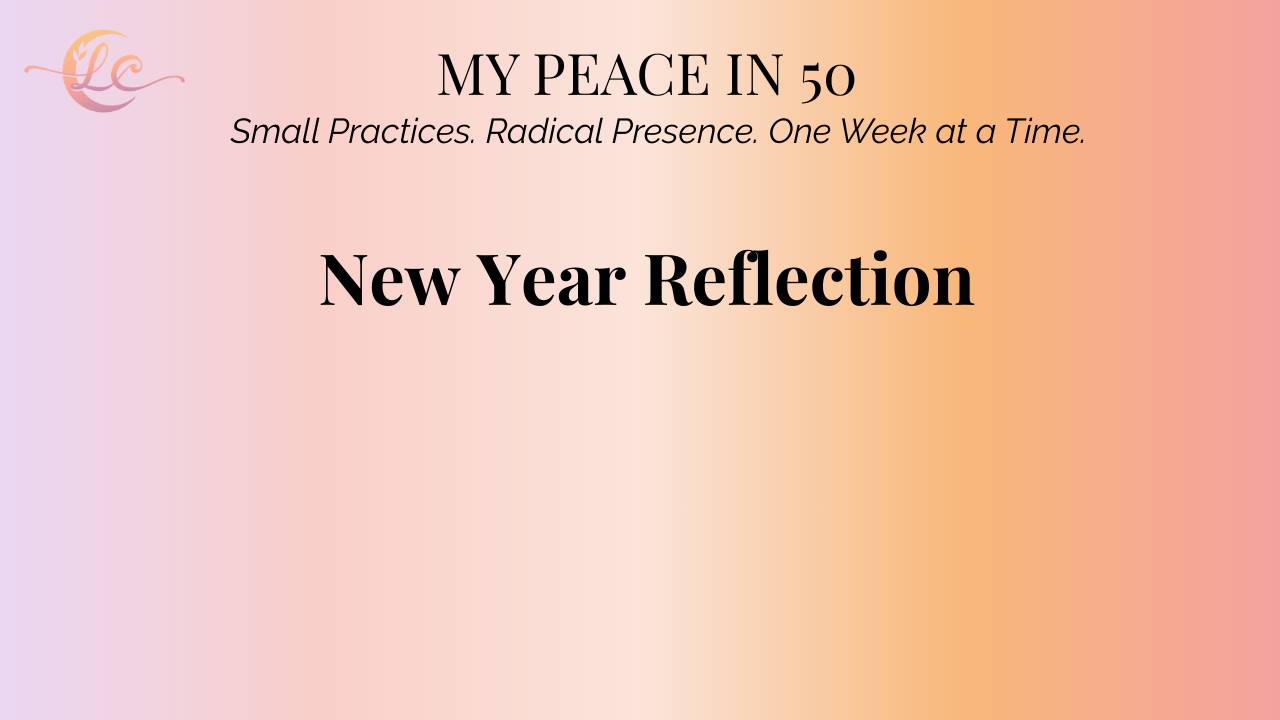New Year Reflection