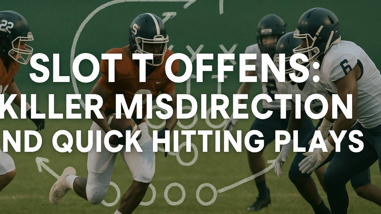 Slot T Offense Killer Misdirection & Quick Hitting Plays For Football