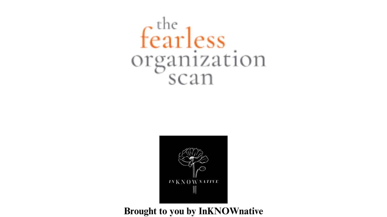 What To Expect With A Fearless Organization Scan—Step by Step