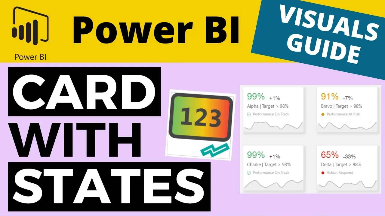 Power BI CARD with STATES by OKViz Deep Dive