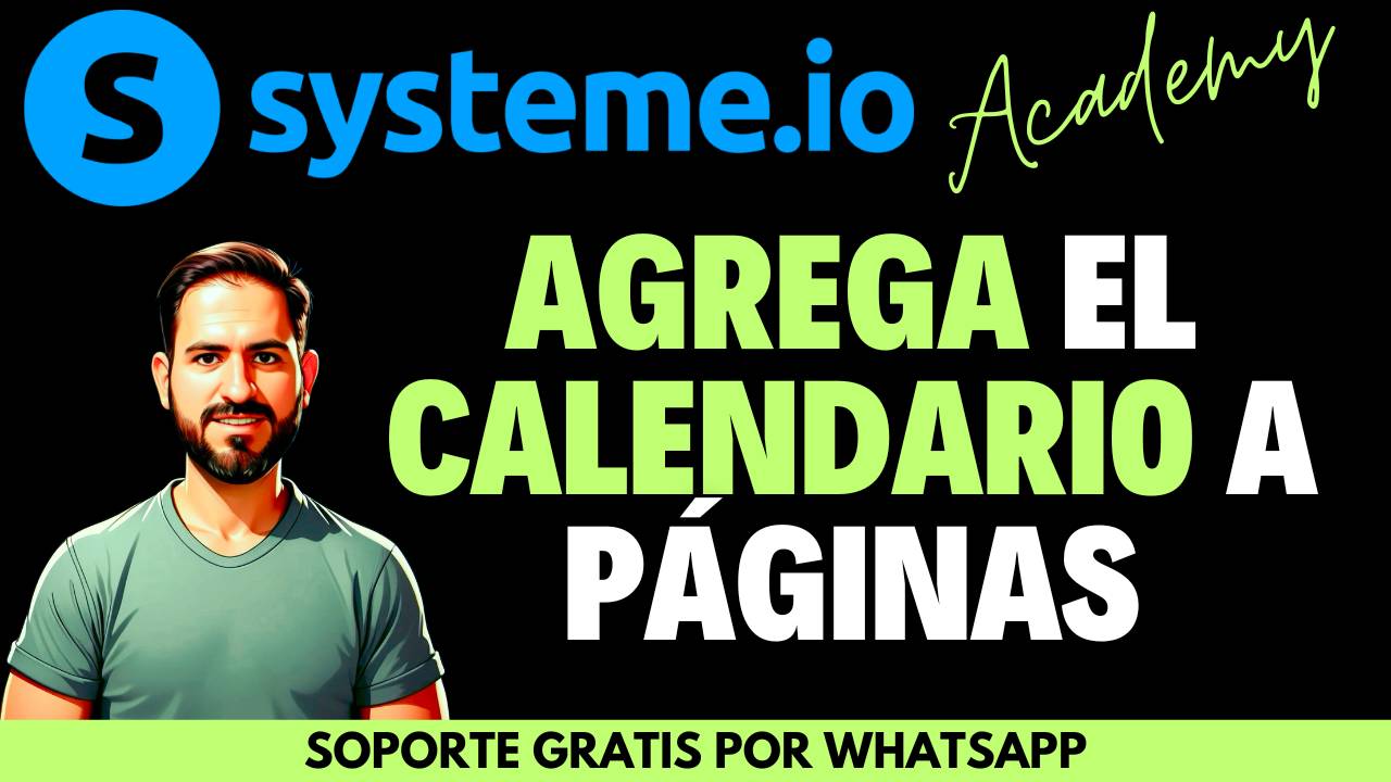 Cómo Agregar el Calendario de Systeme.io en Tus Páginas