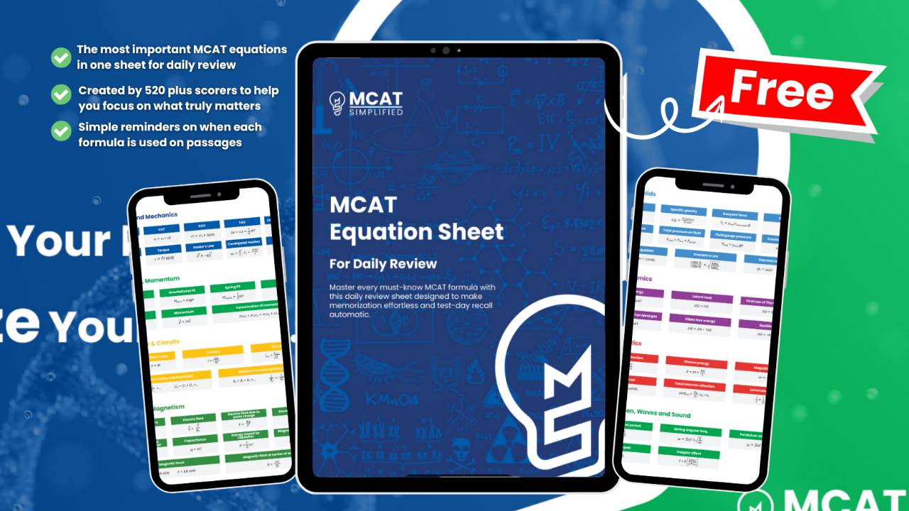 MCAT Equation Sheet