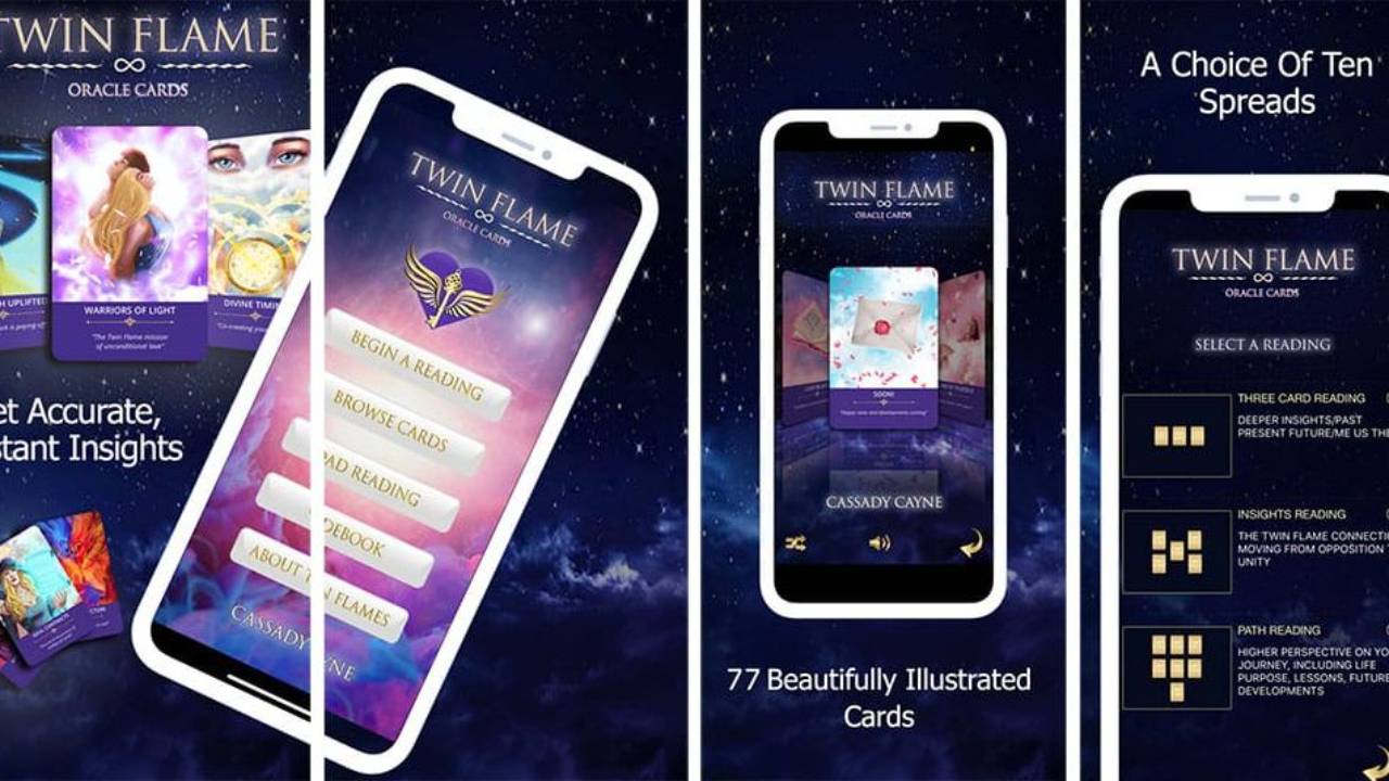 The Twin Flames 11:11 Oracle Card App - Intuitive Insights