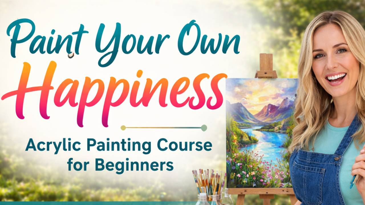Paint Your Own Happiness Acrylic Painting Course