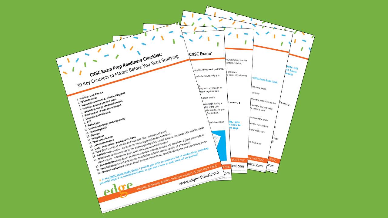 CNSC Exam Prep Readiness Checklist