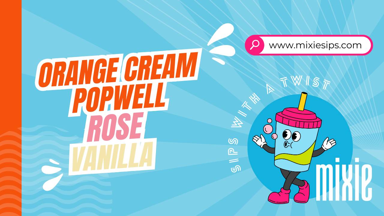 Orange Cream Popwell - Rose, Vanilla