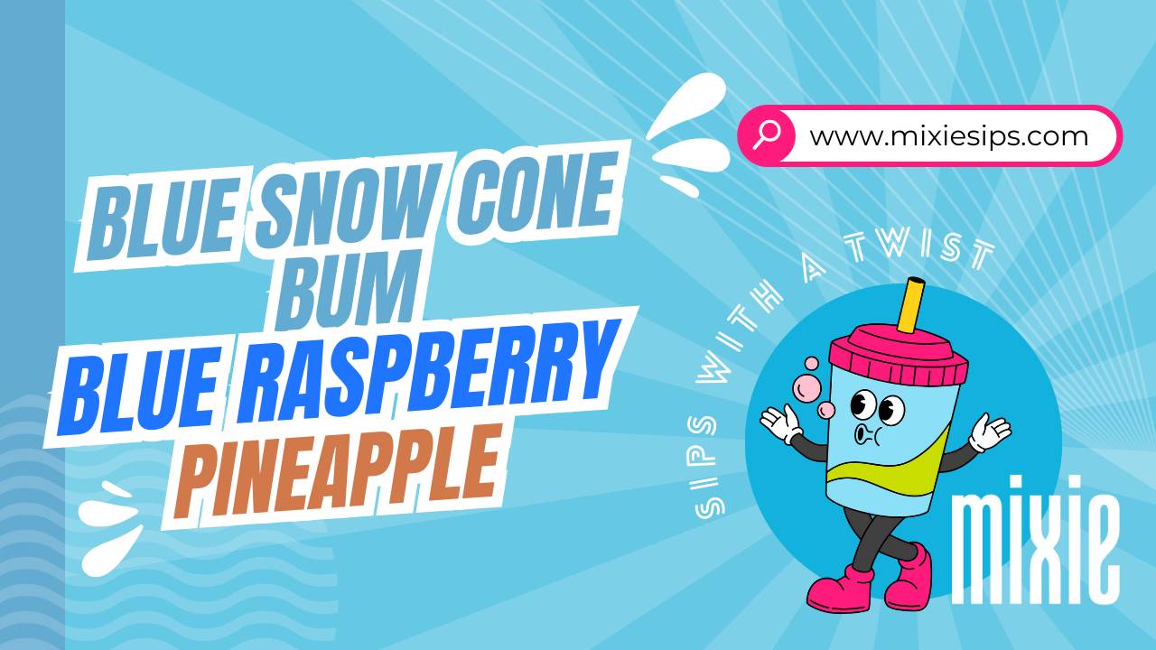 Blue Snow Cone BUM - Blue Raspberry, Pineapple