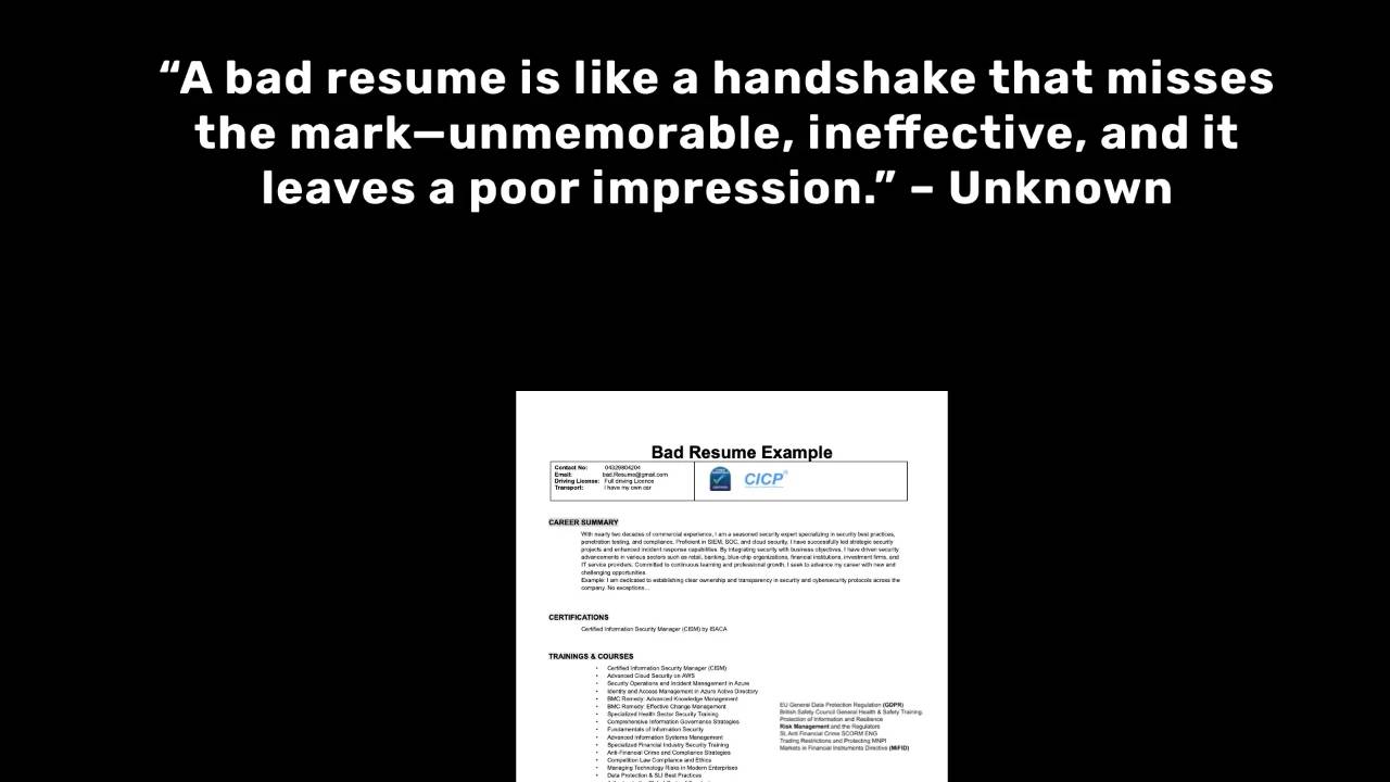 Why Do Shockingly Bad Resumes Still Get Interviews?