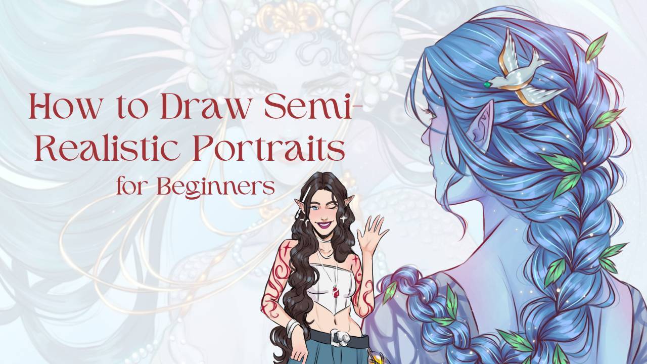 Join my course: How to Draw Semi-Realistic Portraits for Beginners