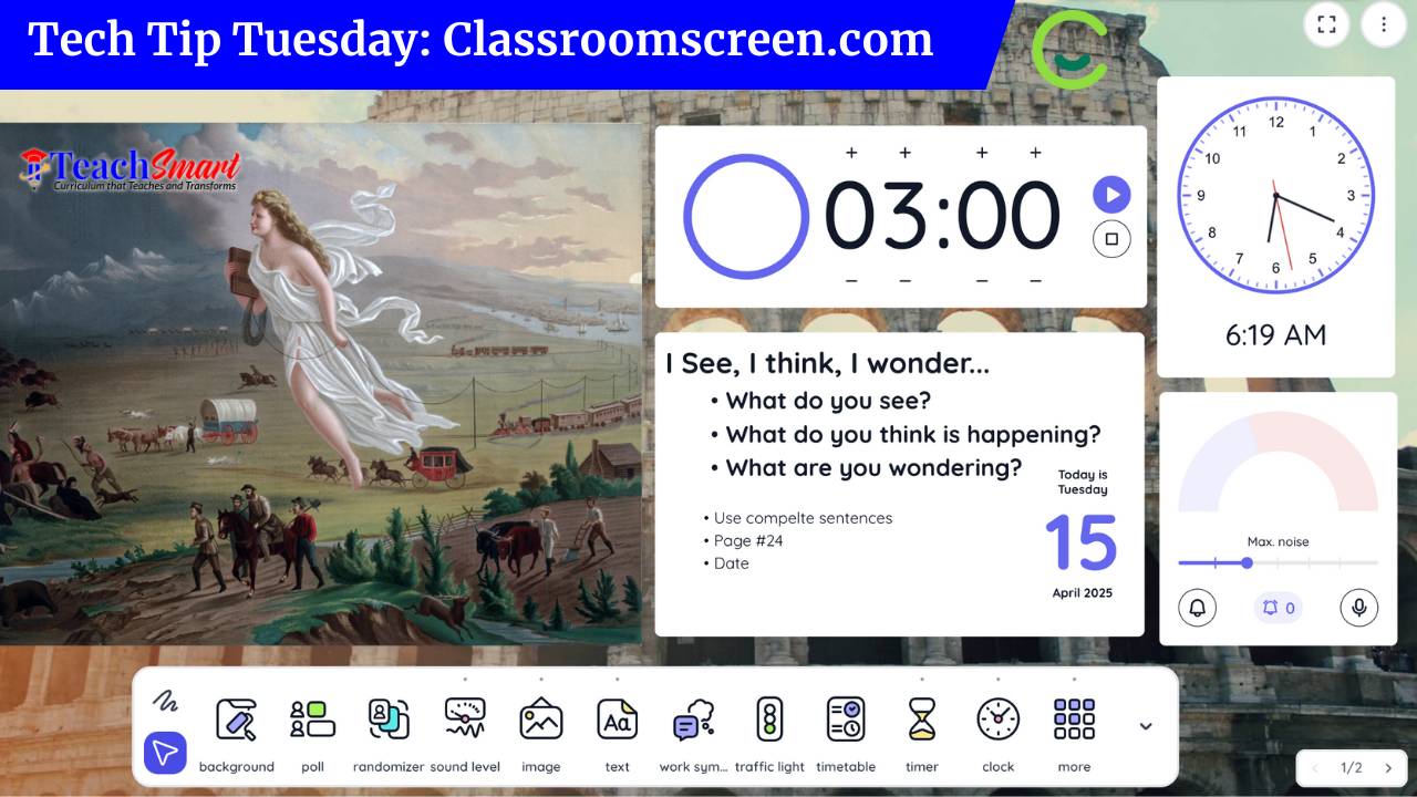 Tech Tool Tuesday: ClassroomScreen.com