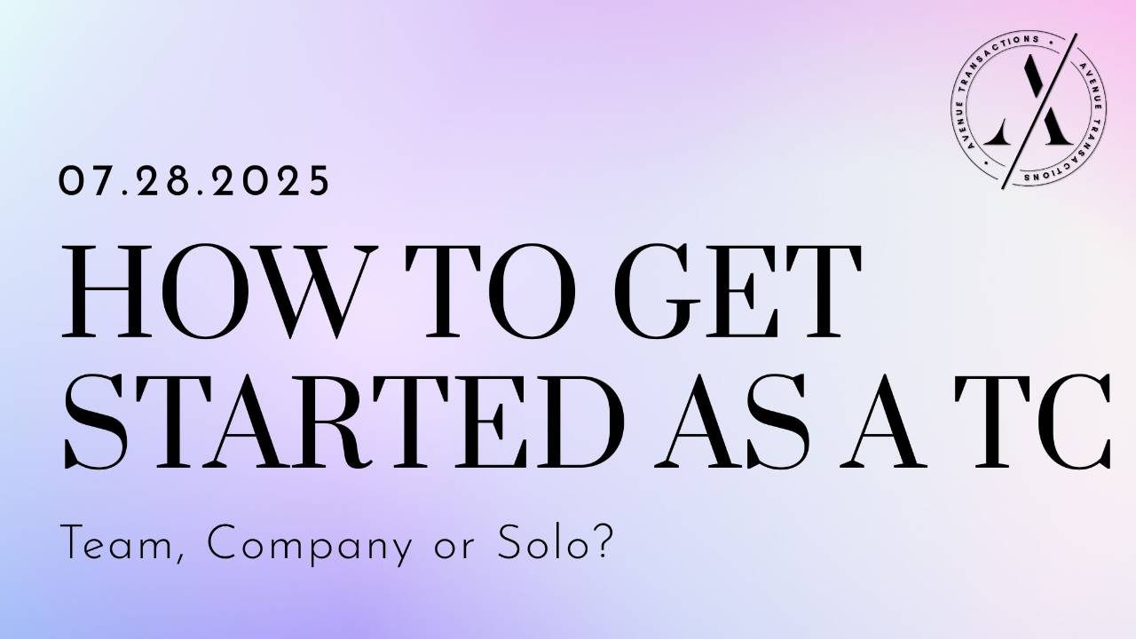 How to Get Started as a TC: Team, Company, or Solo?