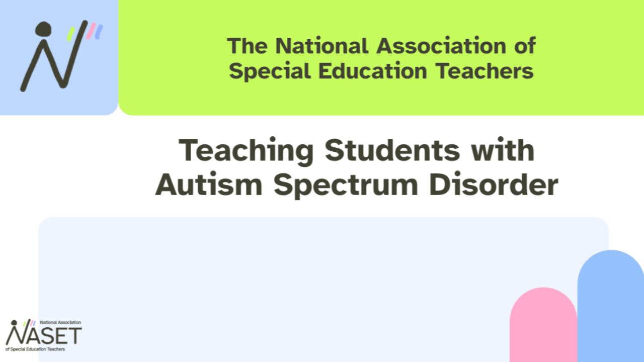 Teaching Students With Autism Spectrum Disorder