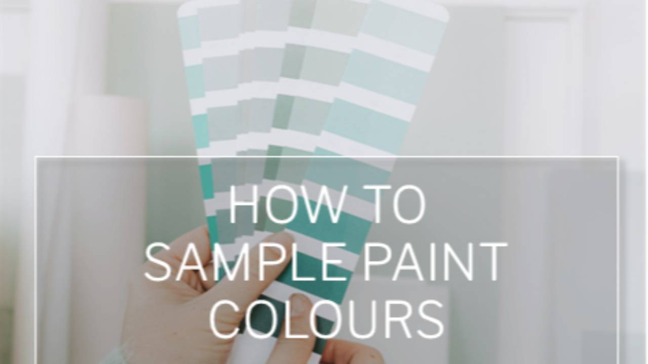 How to sample paint colours