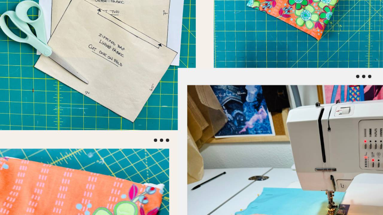Free Zip Bag PDF Pattern