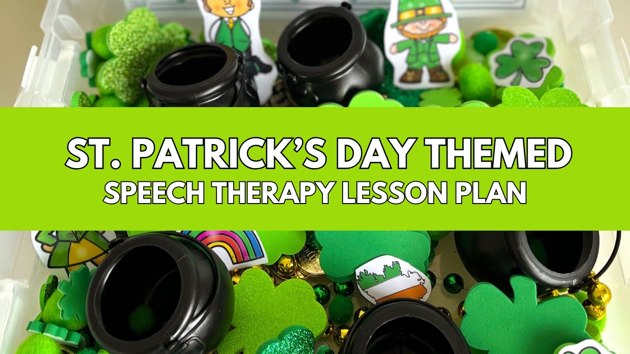 St. Patrick's Day Themed Speech Therapy Lesson Plan