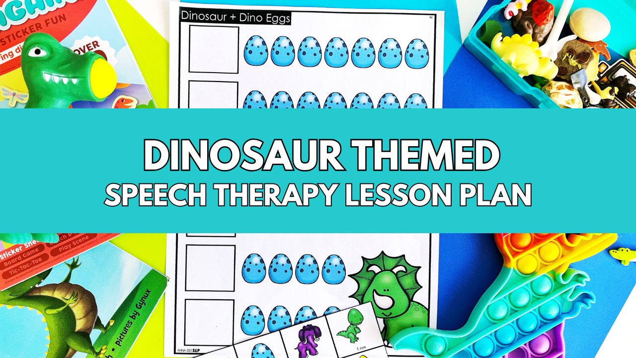 Dinosaur Speech Therapy Activities for Kids