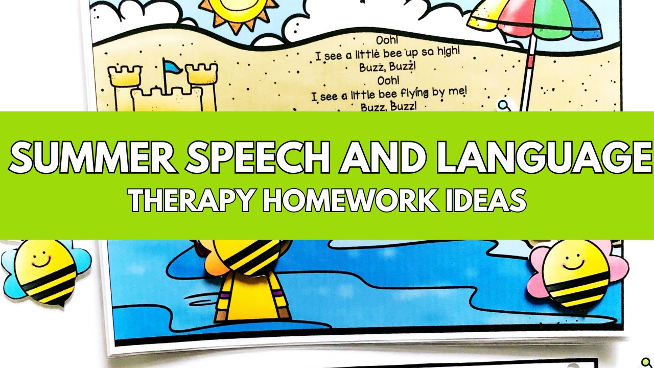 Summer Speech and Language Therapy Homework