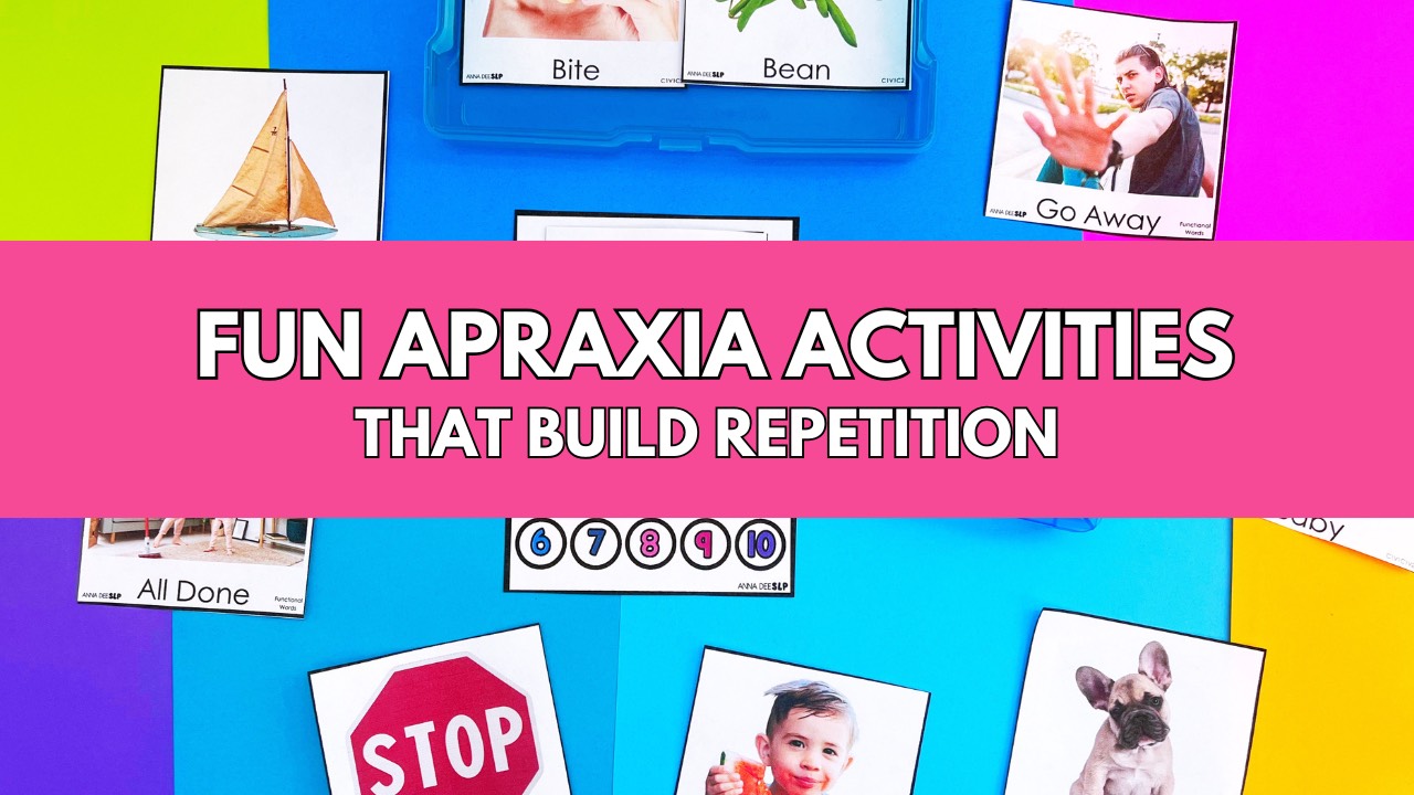 Fun Apraxia of Speech Activities That Build Repetition