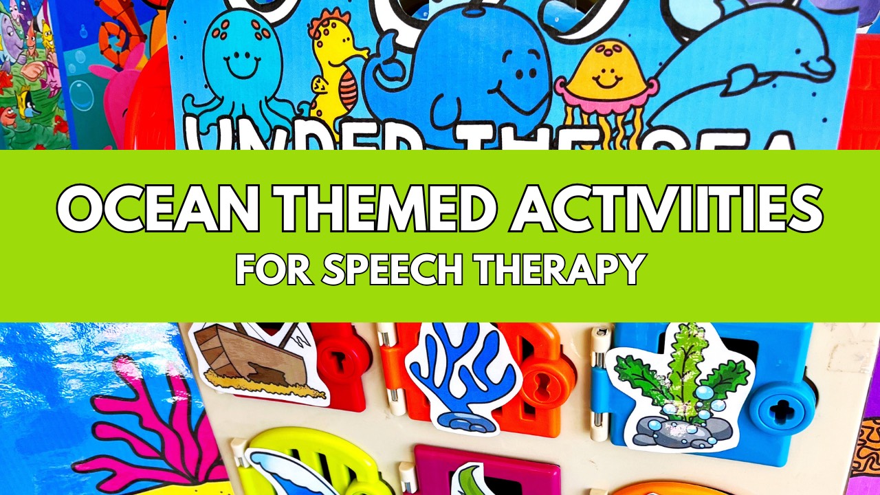 Ocean Themed Speech Therapy Activities for Preschoolers