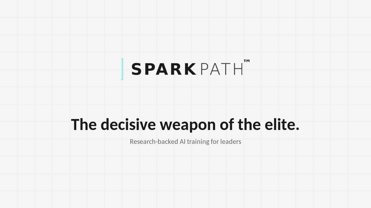 AI Literacy Training for Professionals & Leaders | YourSparkPath™