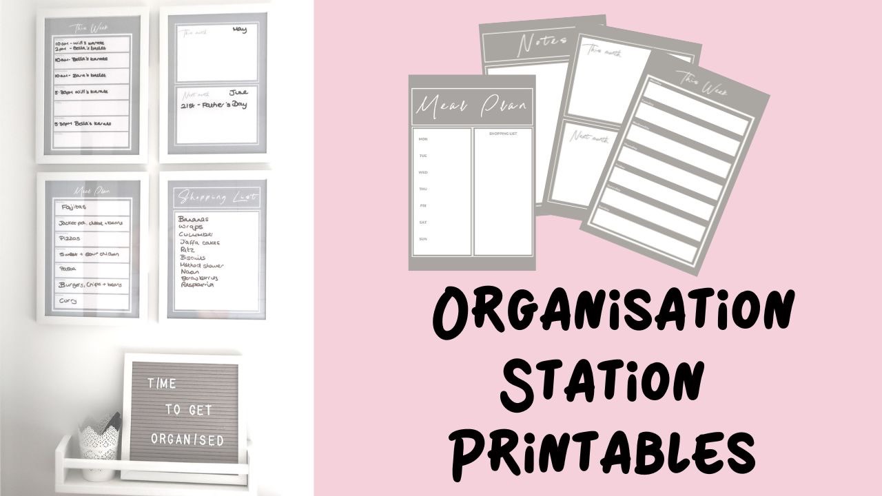 Free Organisation Station Printables