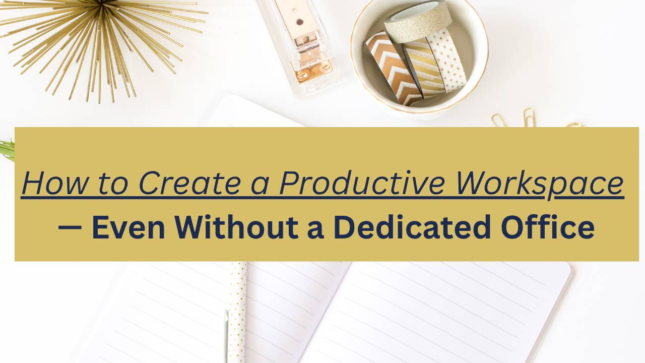 How to Create a Productive Workspace — Even Without a Dedicated Office