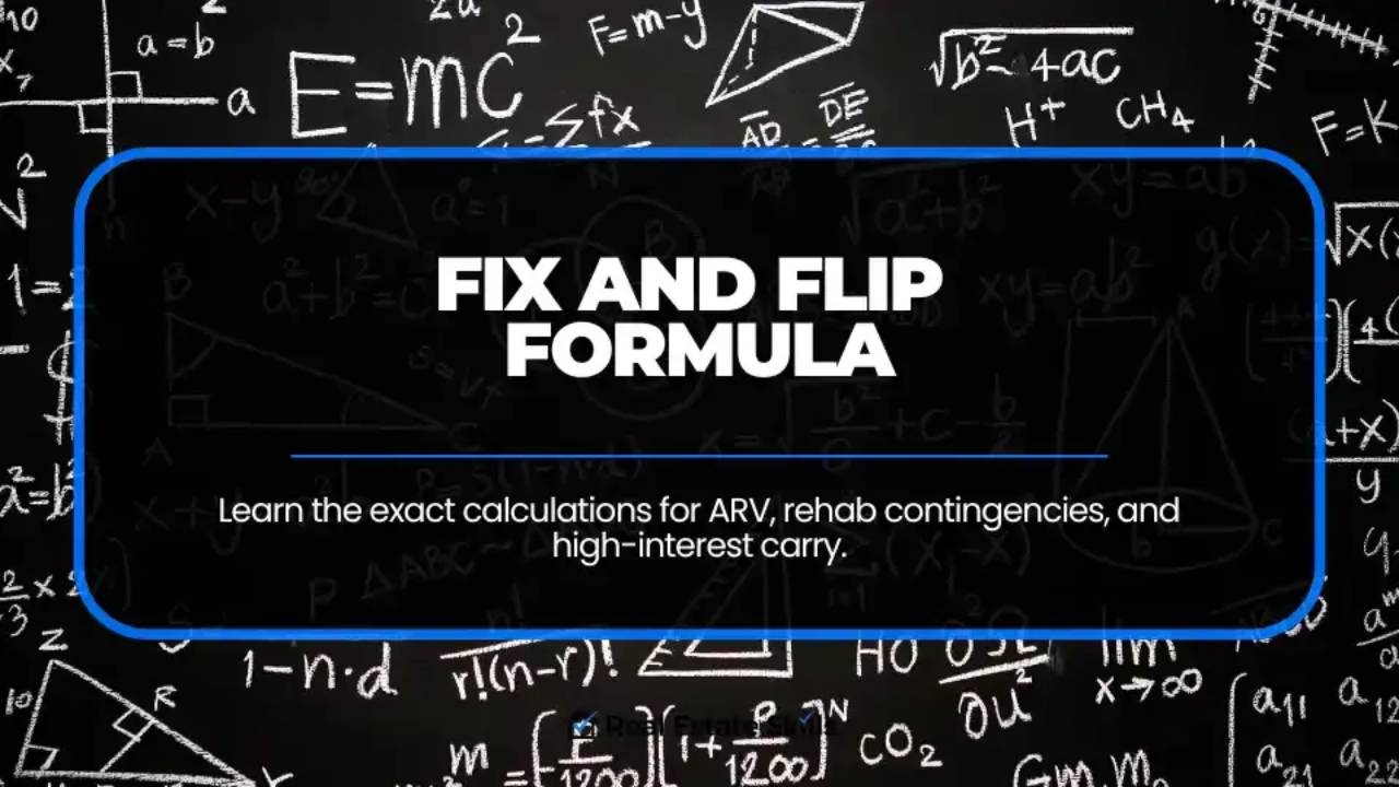 Fix and Flip Formula: The 2026 Guide to House Flipping Math