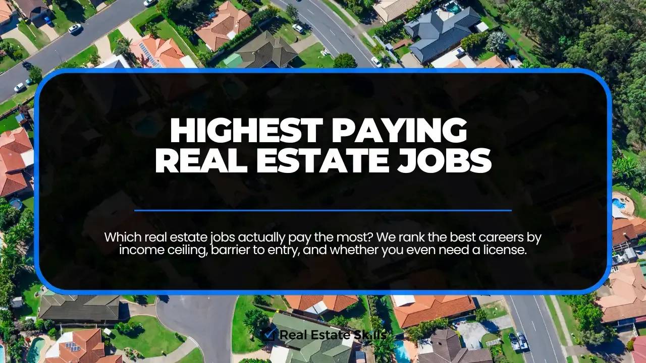 19 Highest Paying Real Estate Jobs in 2026 (Ranked)