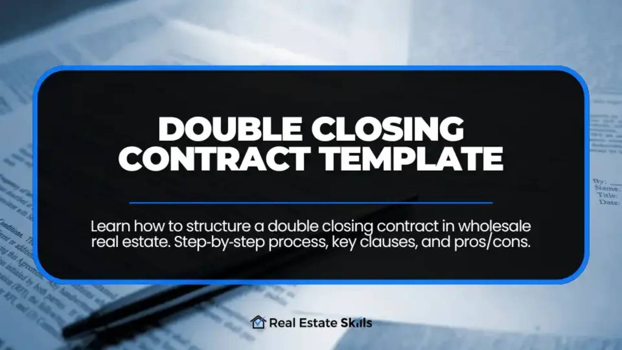 Double Closing Contract Template & Guide for Wholesalers