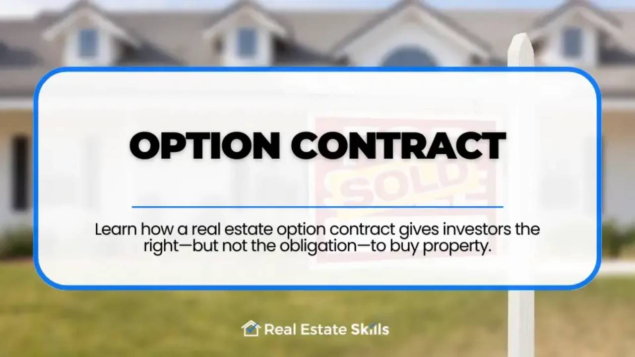 Option Contract Real Estate: Investor Guide & Benefits