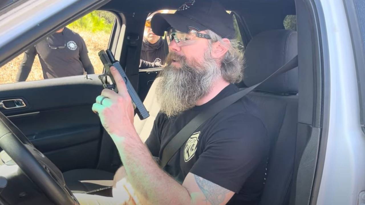 Vehicle Combatives: Efficient Draw & Exit for Left-Handed Shooters