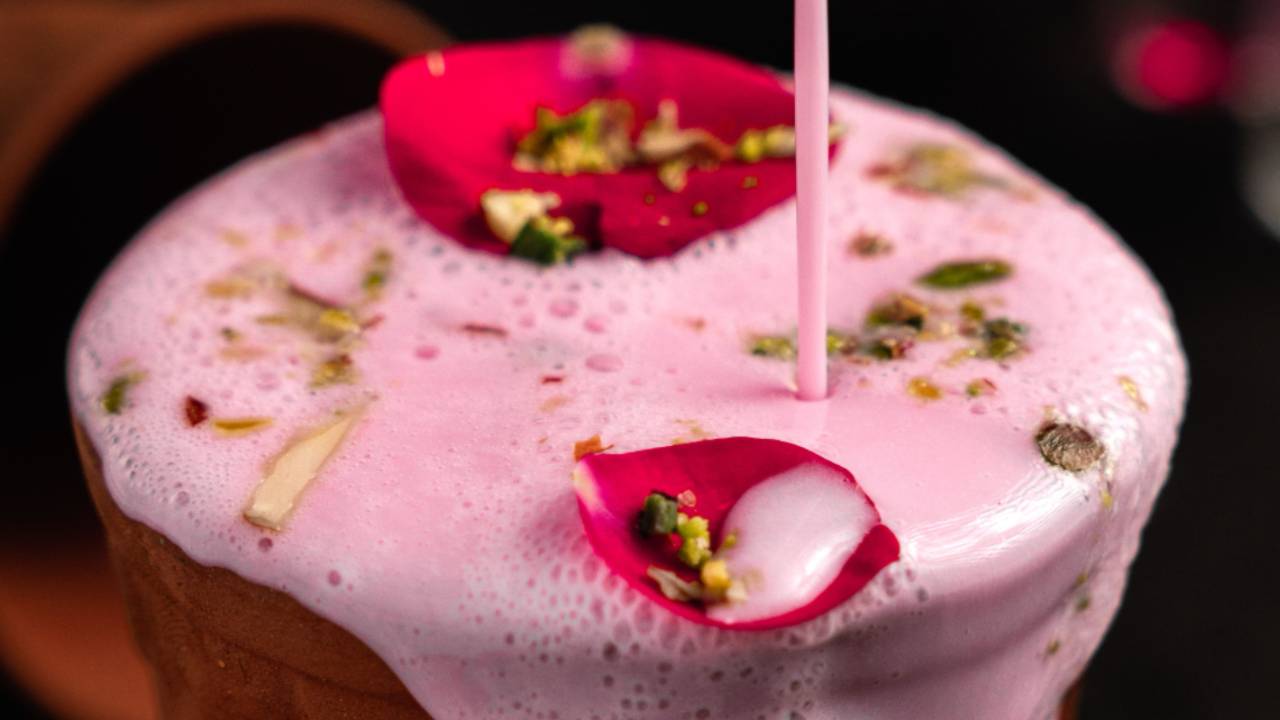 Ayurveda Rose Lassi Recipe (Ayurveda Gulab Lassi Recipe)
