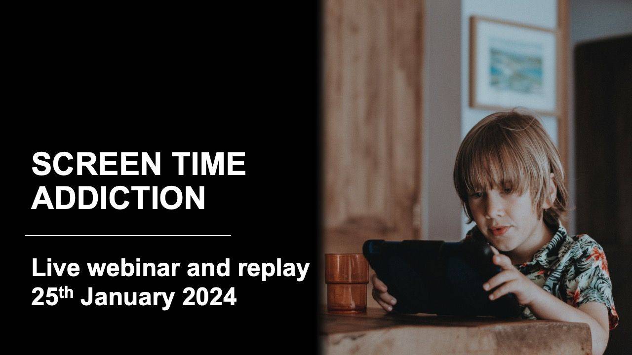Julian Scott live webinar about screen addiction