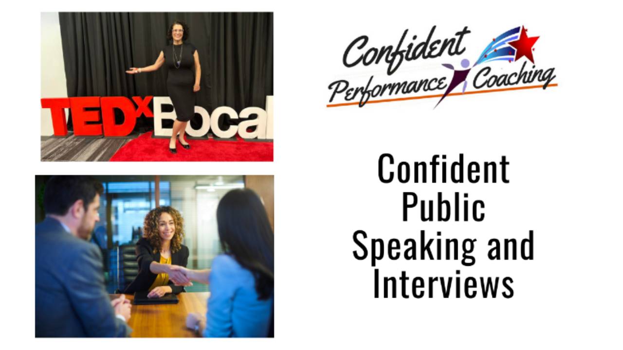 Confident Public Speaking/Ted Talks/Job and College Interview Coaching