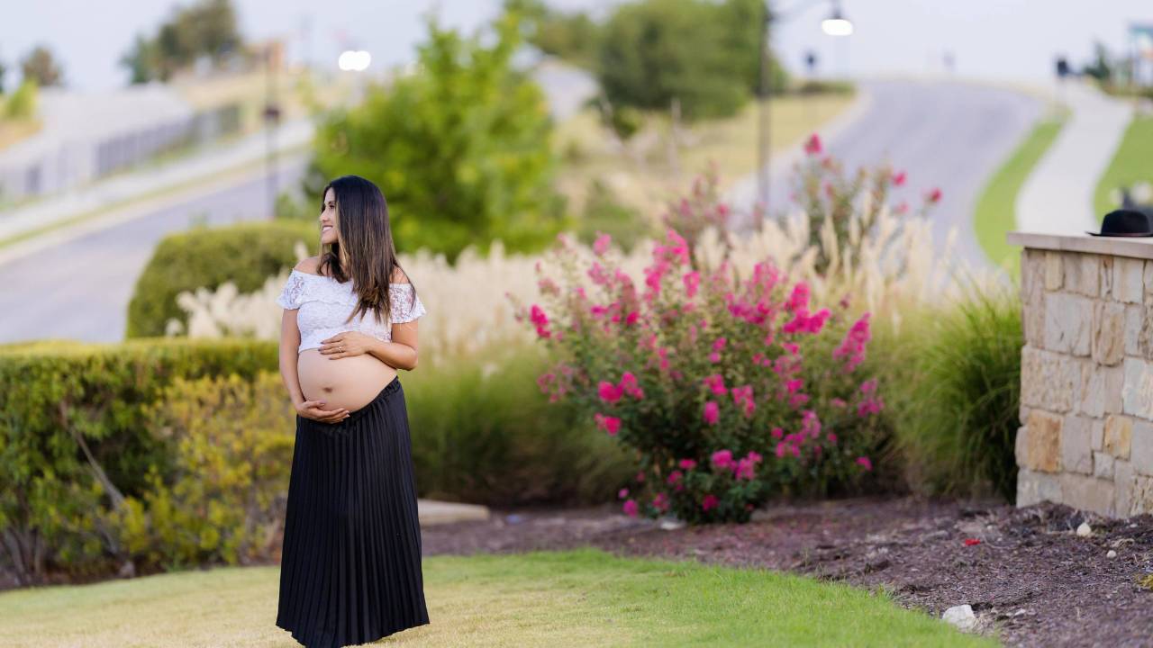 Maternity Portraits at Sunset WITHOUT Flash Photography