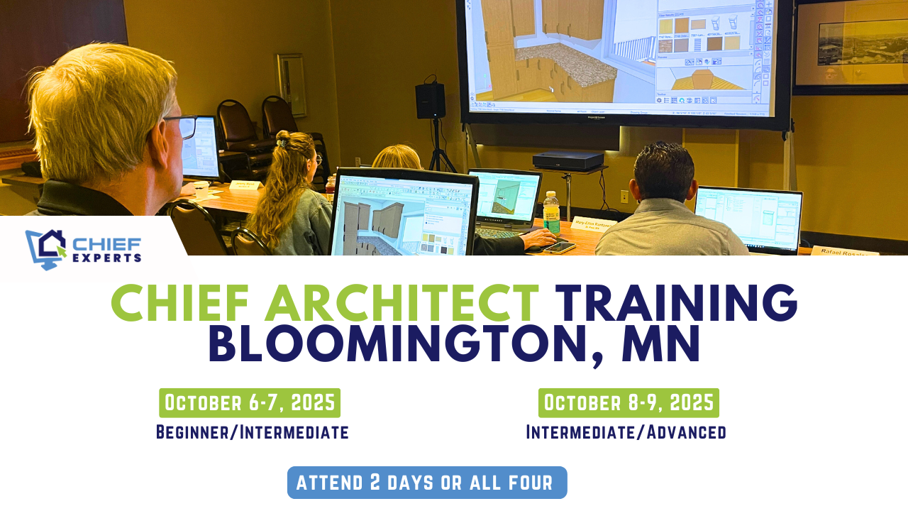 Chief Architect Beginner–Advanced Training | Oct 6–9, 2025