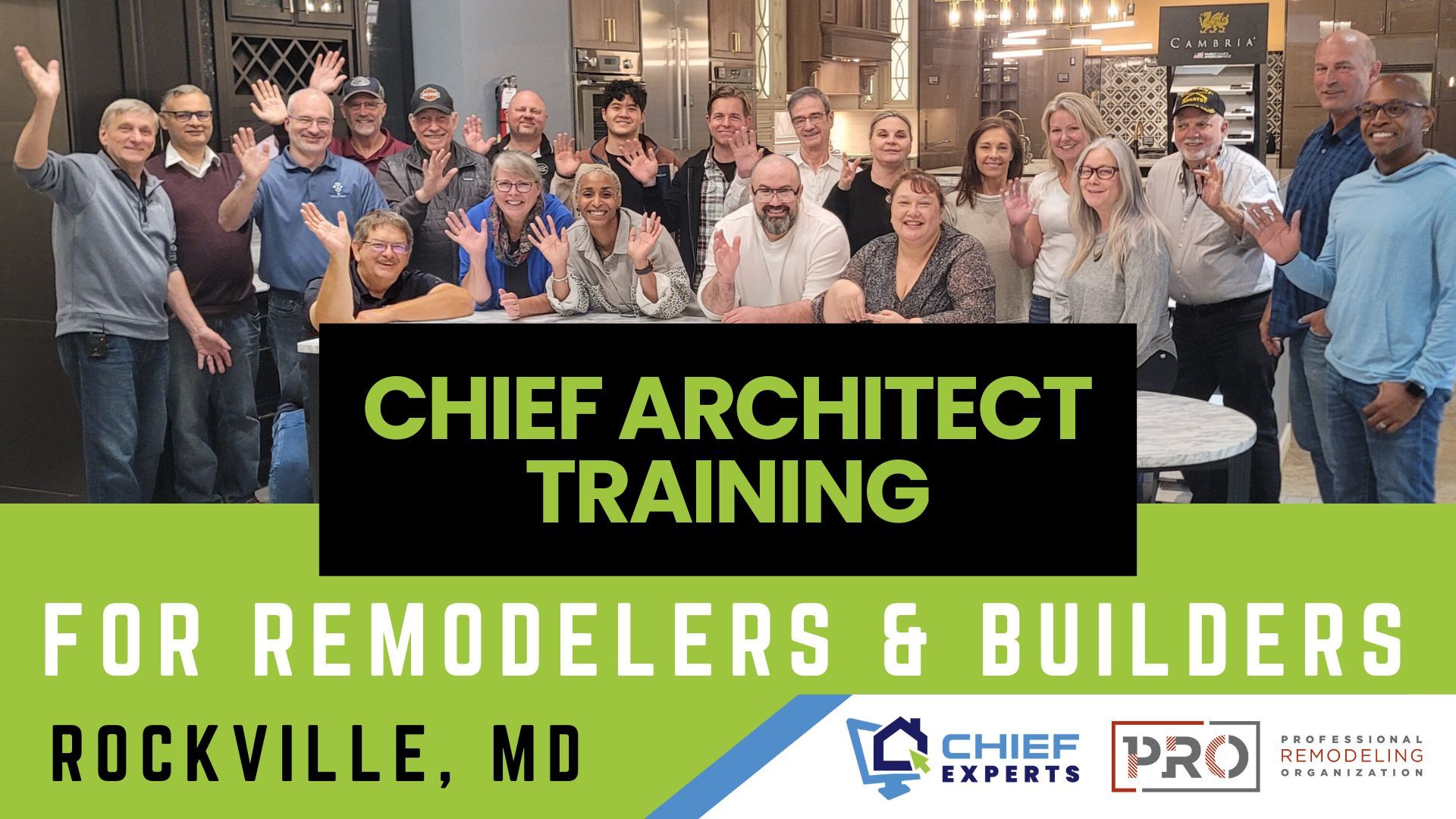 Chief Architect Live Training in Rockville, MD, May 4-7, 2026