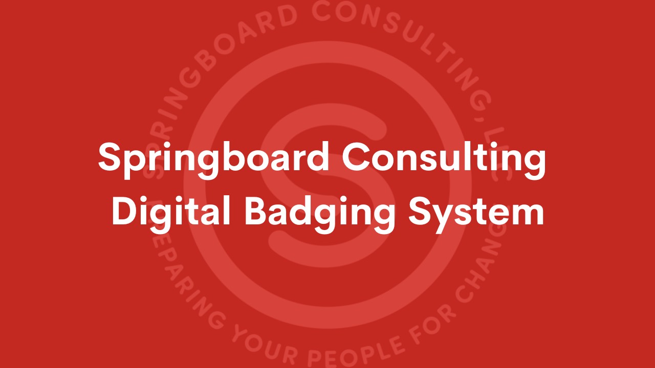 Springboard Consulting Badge Support