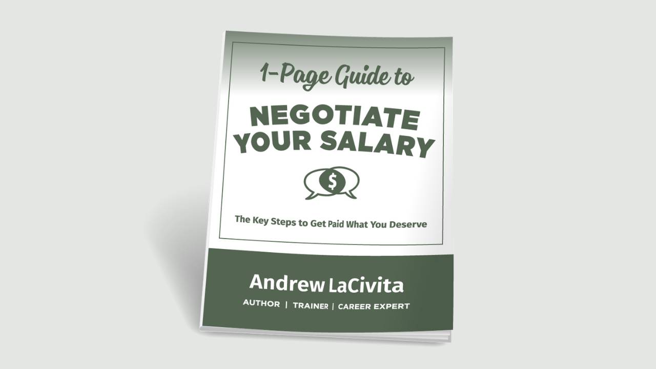 Andrew LaCivita's One-Page Salary Negotiation Guide Free Download