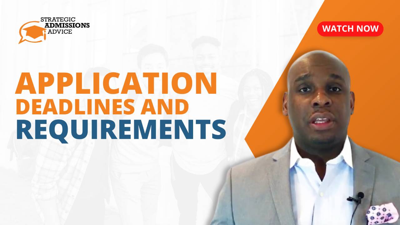 Application Deadlines and Requirements