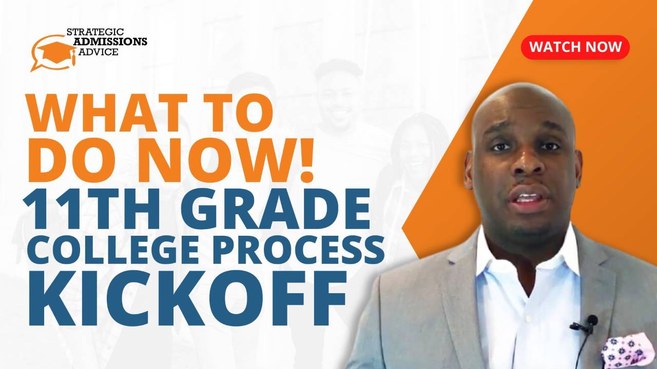 What To Do NOW! 11th Grade College Process Kickoff