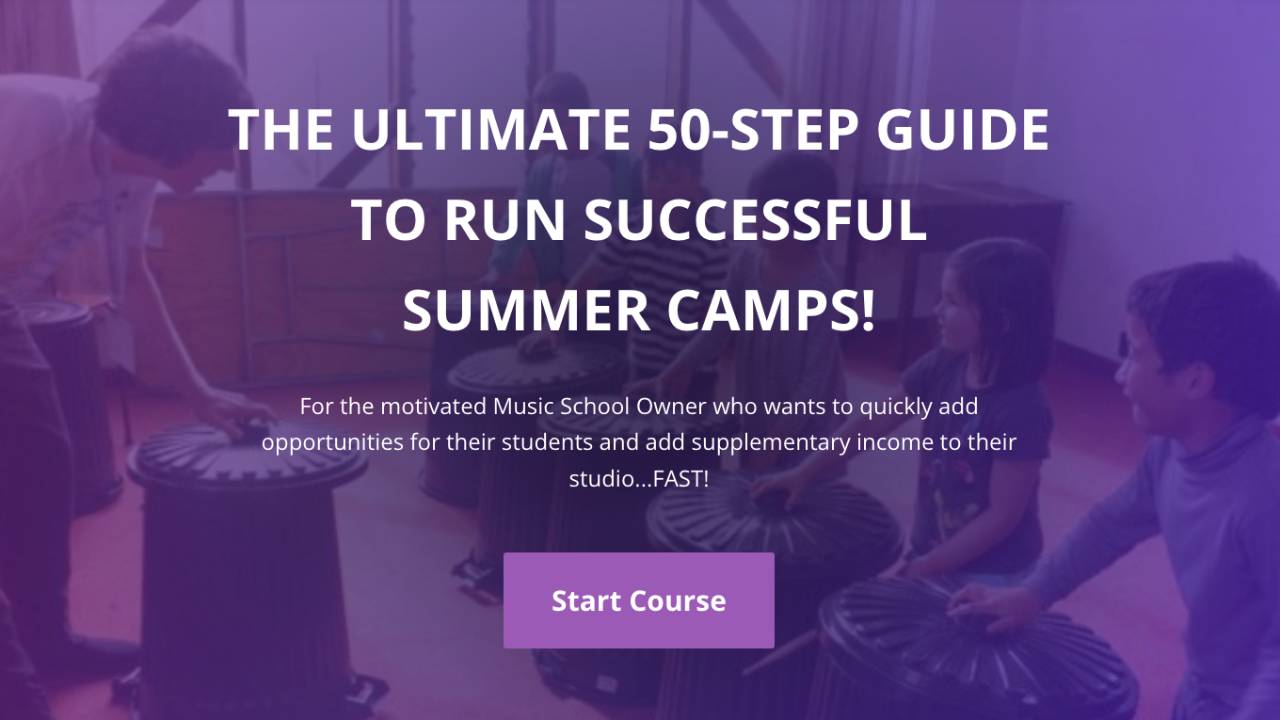 Build a Music School|The ultimate guide to run successful summer camps