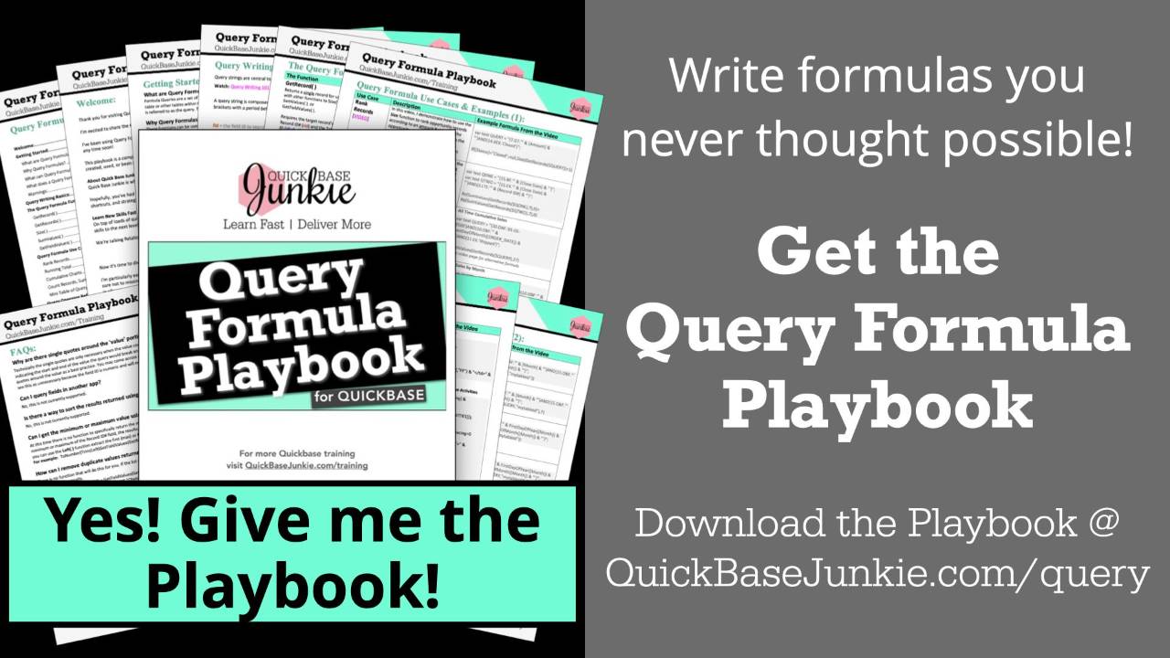 Download the Query Formula Playbook for Quickbase
