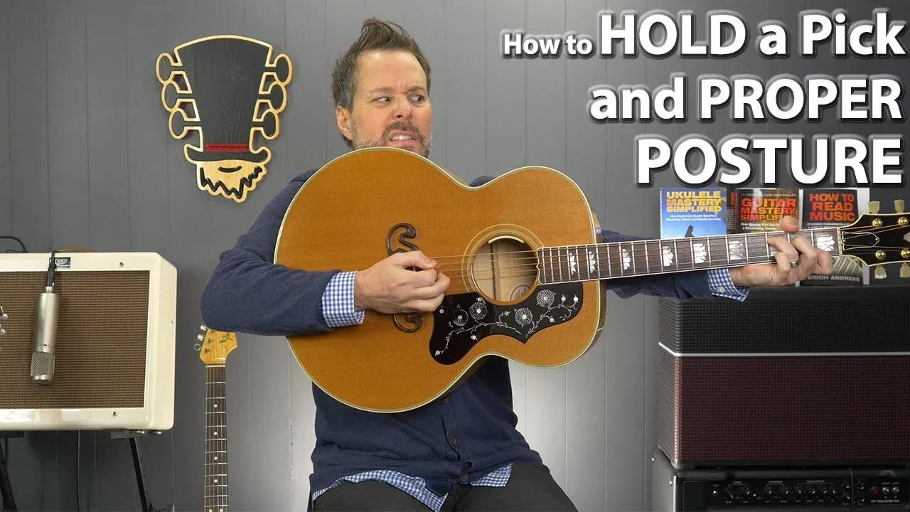 How to Hold the Guitar Pick and Proper Guitar Posture