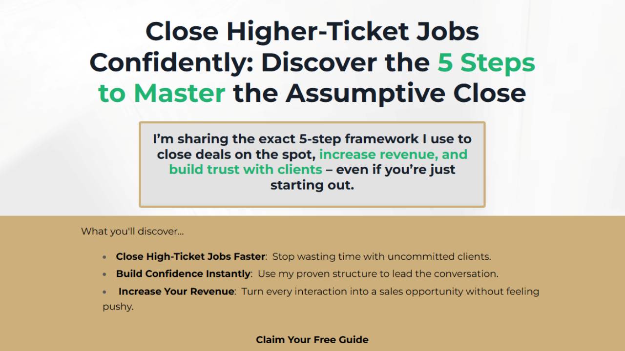 What is the Assumptive Close?