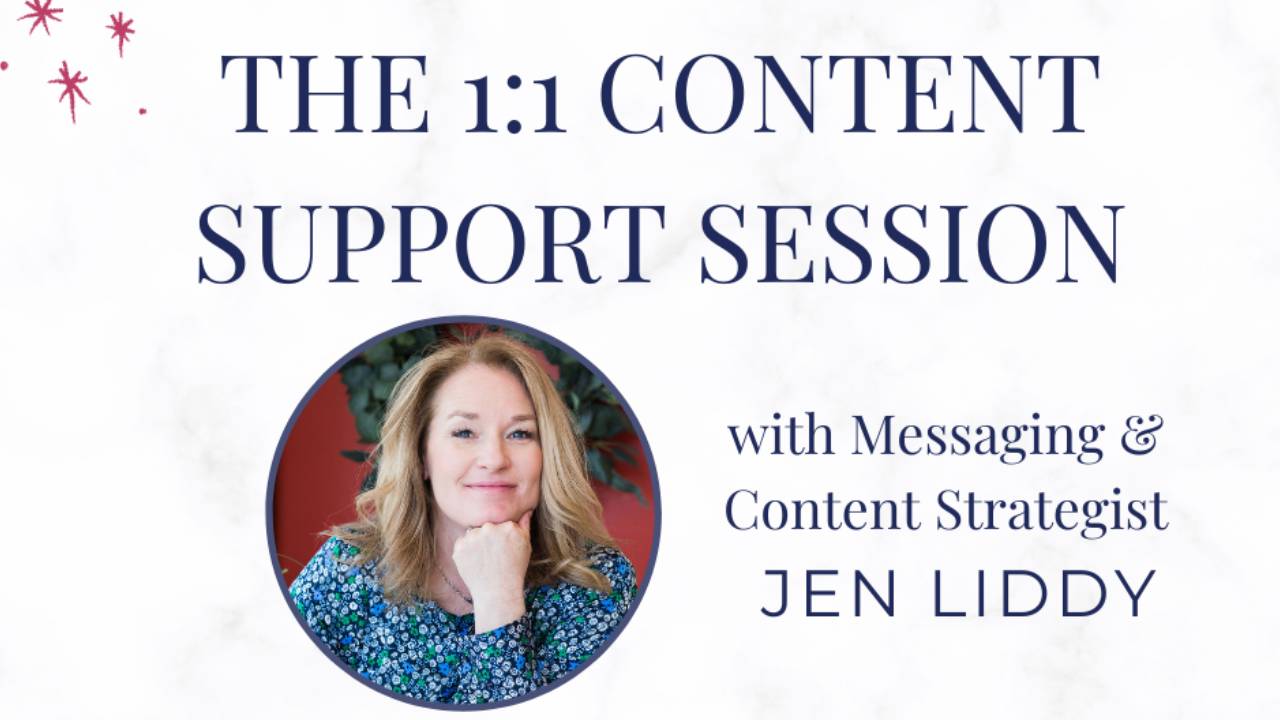 Get marketing clarity with focused-on-you 1:1 support