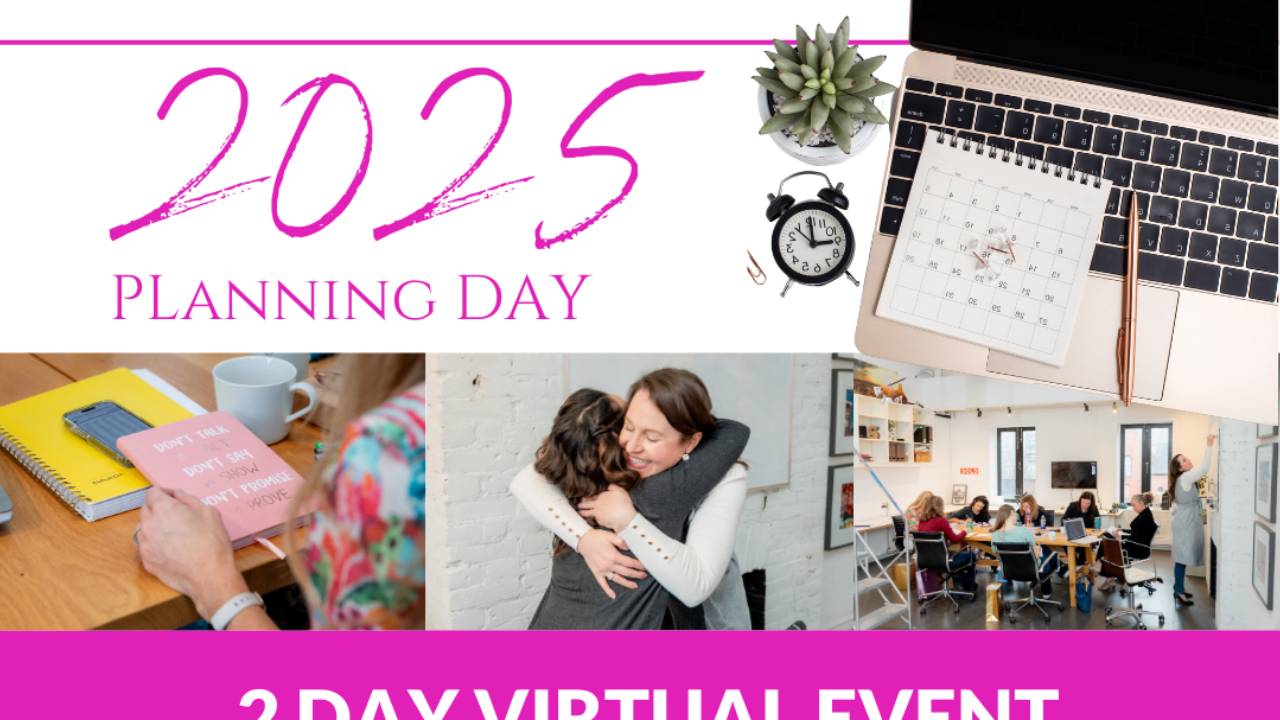 Create a 2025 strategic plan that brings you joy & results!