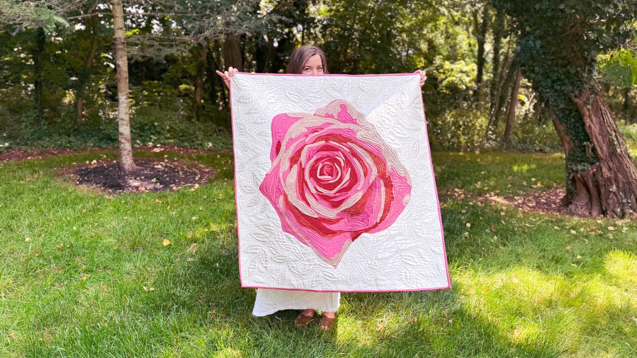 Portrait of a Rose Quilt