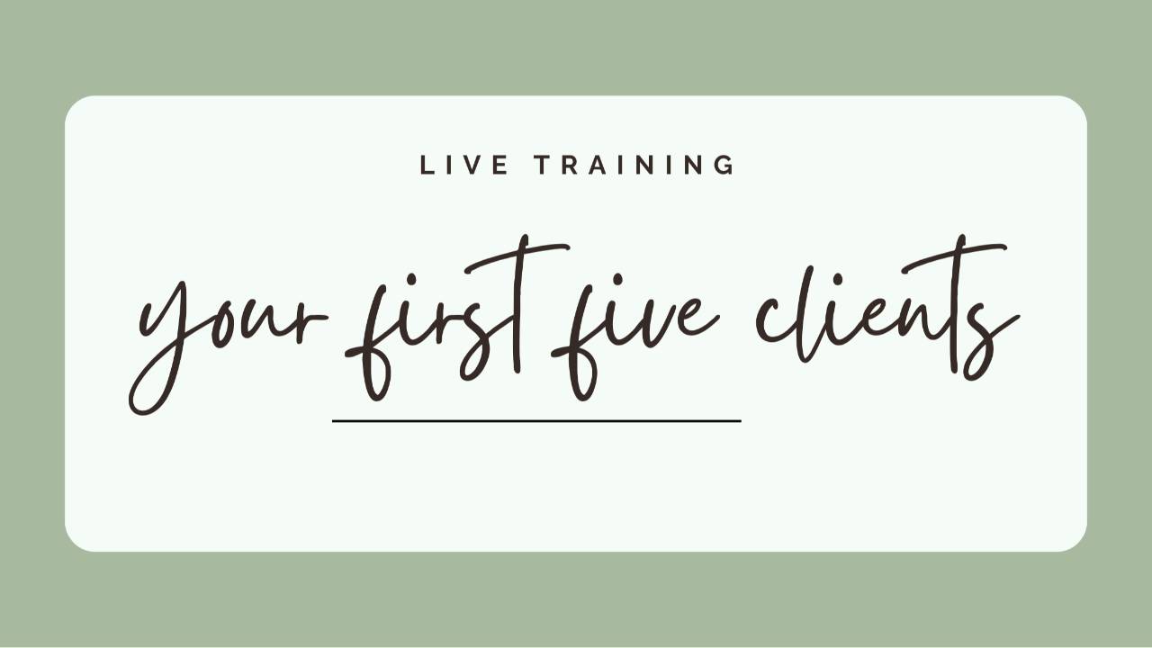 Your First Five Bookkeeping Clients