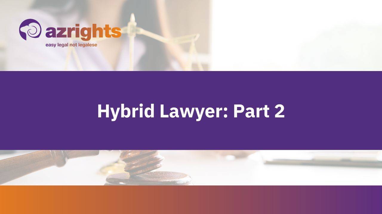 Hybrid Lawyer: Part 2